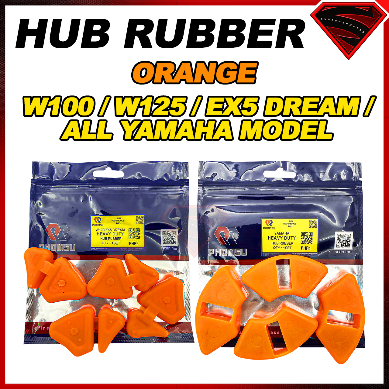 PHOMSU HUB RUBBER HUB GETAH HONDA WAVE100 / EX5 DREAM / WAVE125 ...