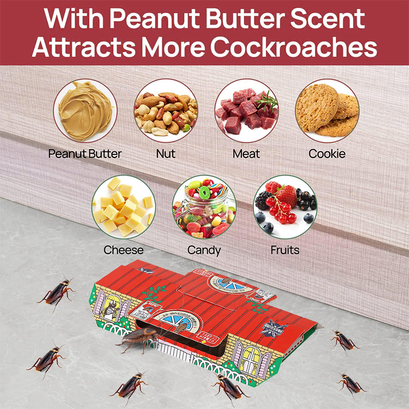 CMALL 10PCS Cockroach Glue Trap Cockroach Killer Cockroach Trap Lizard ...