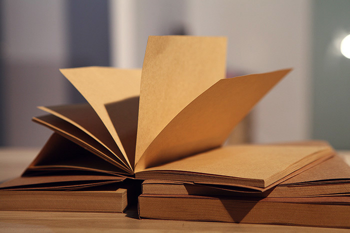 Thick Blank Notebook 260 Pages Kraft Paper Book MUJI Style Notebook ...