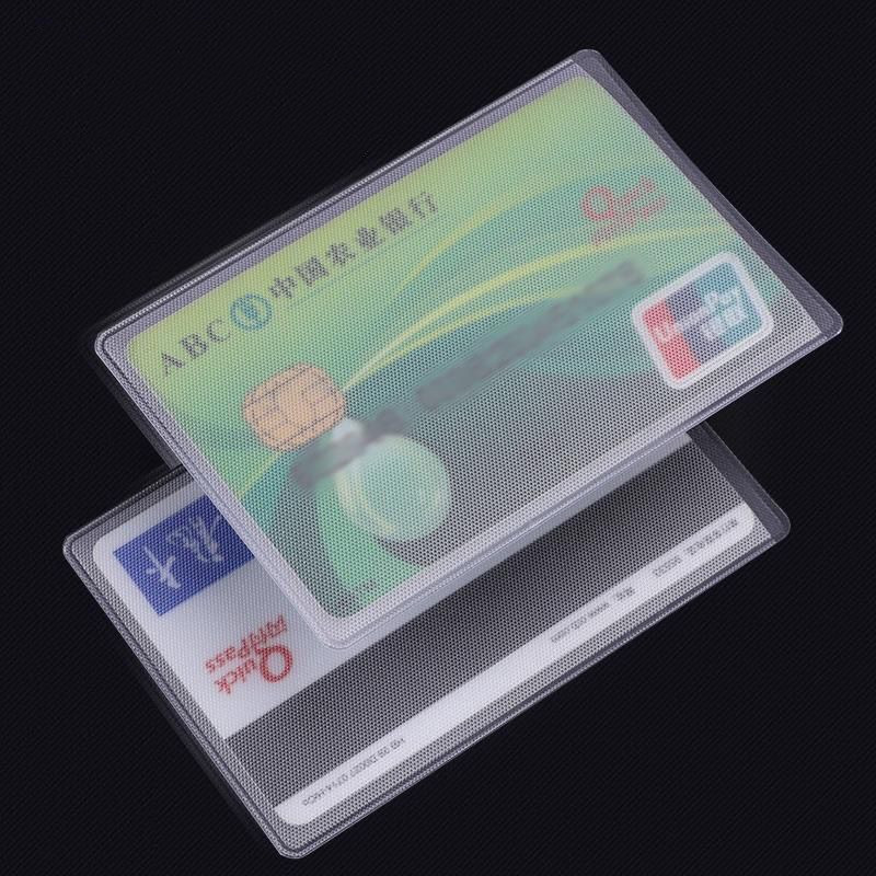 PVC IC Card Cover License Card Cover Bank Card Cover Membership Card Cover Transparent Frosted ...