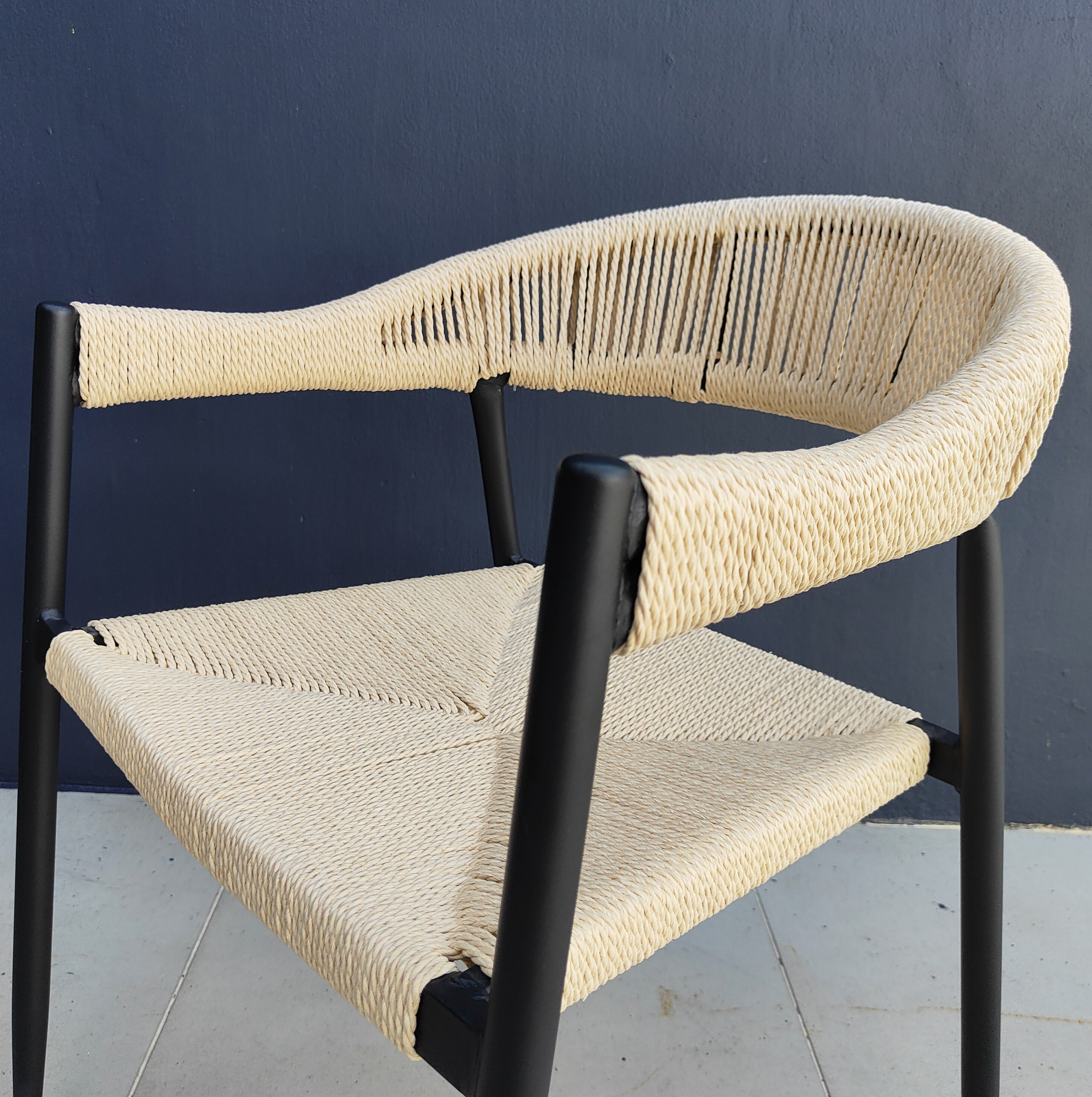 Rattan Arm Chair / Rope Outdoor Chairs - FRM0264 | Shopee Malaysia