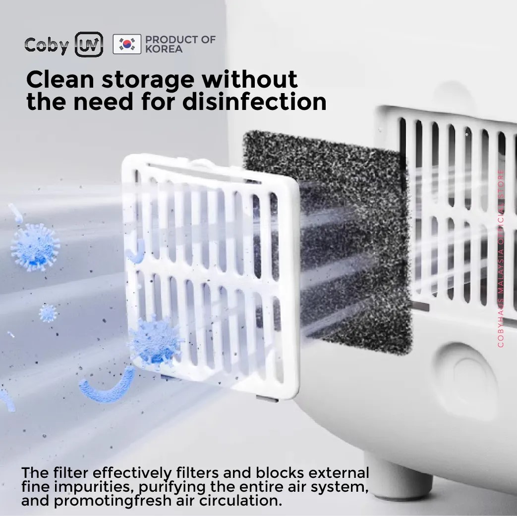 Coby UV Mini V5 Sterilizer LED UV Baby Bottle Steriliser 16L | Shopee ...