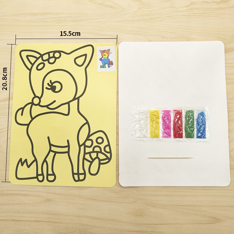 SAND ART A5 Size DIY Early Learning hand craft for kids Reward Door ...