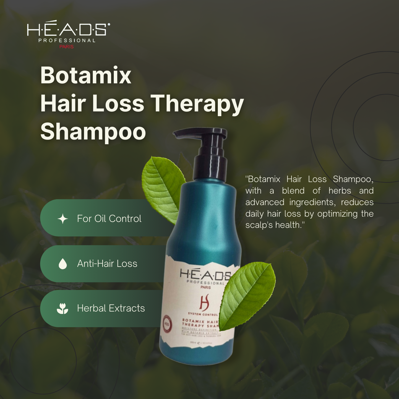 HEADS Botamix Shampoo Set for Hair Loss Dandruff Dry Repair Damage Oily ...