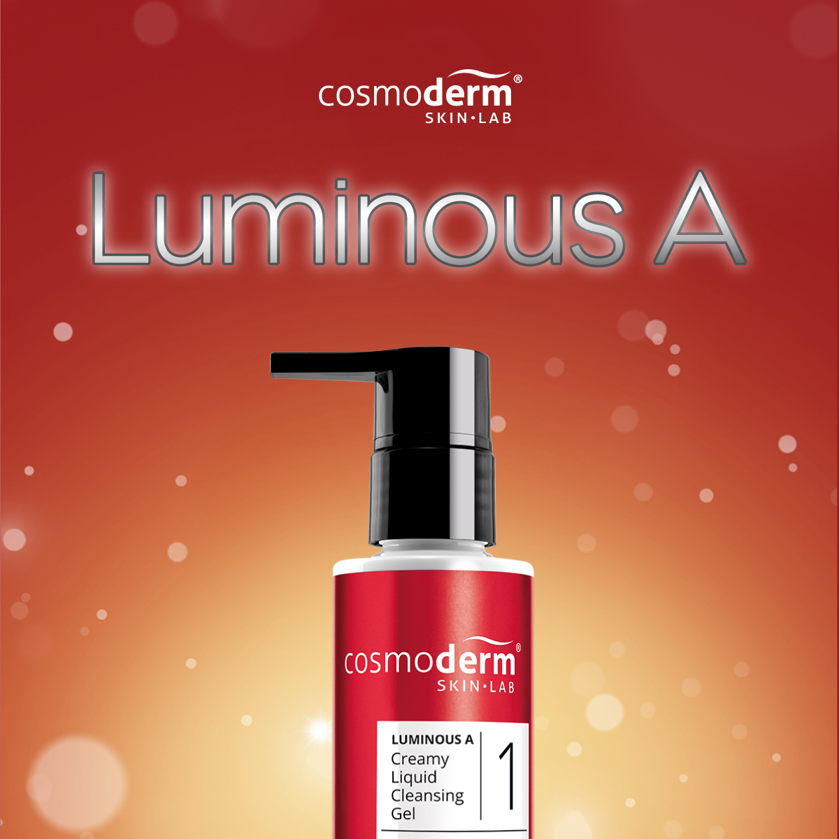 Cosmoderm Luminous A Creamy Liquid Cleansing Gel 120ml (Retinol ...