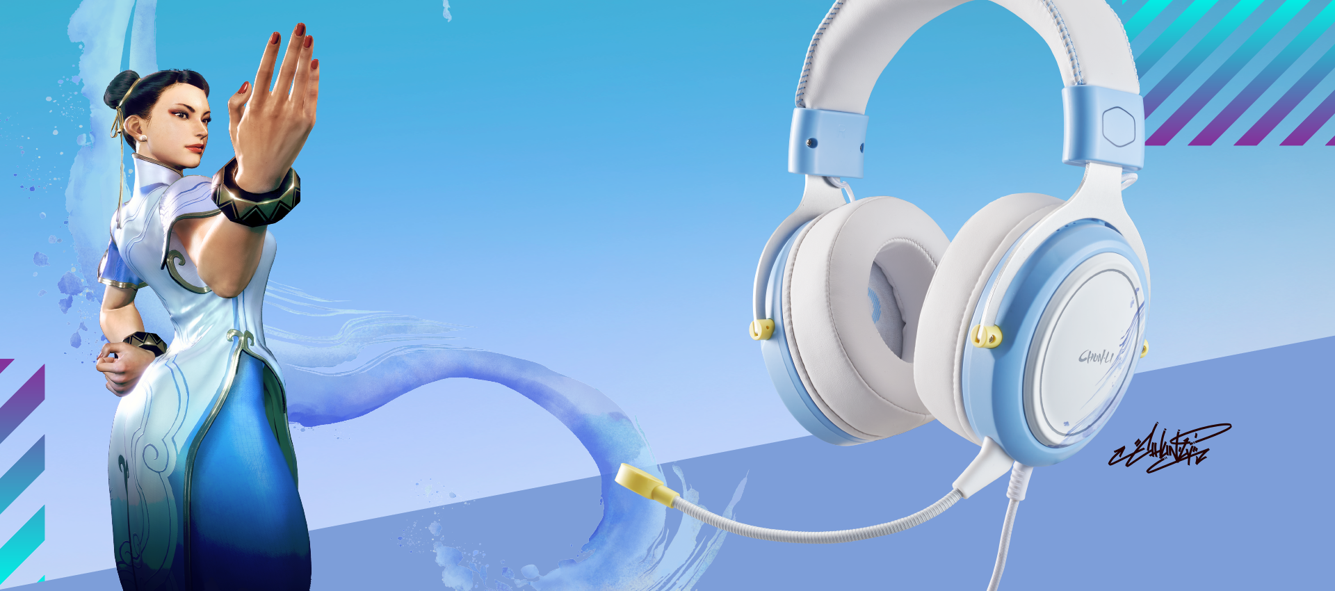 Cooler Master CH331 SF6 Chun-Li Gaming Headset (USB, 7.1 Surround ...