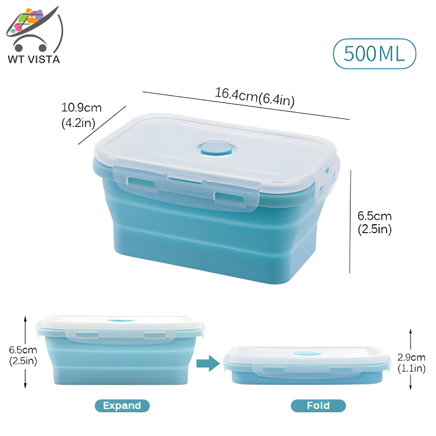Bekas Tapau Makanan Jimat Ruang Nipis Lunch Box Collapsible Containers ...