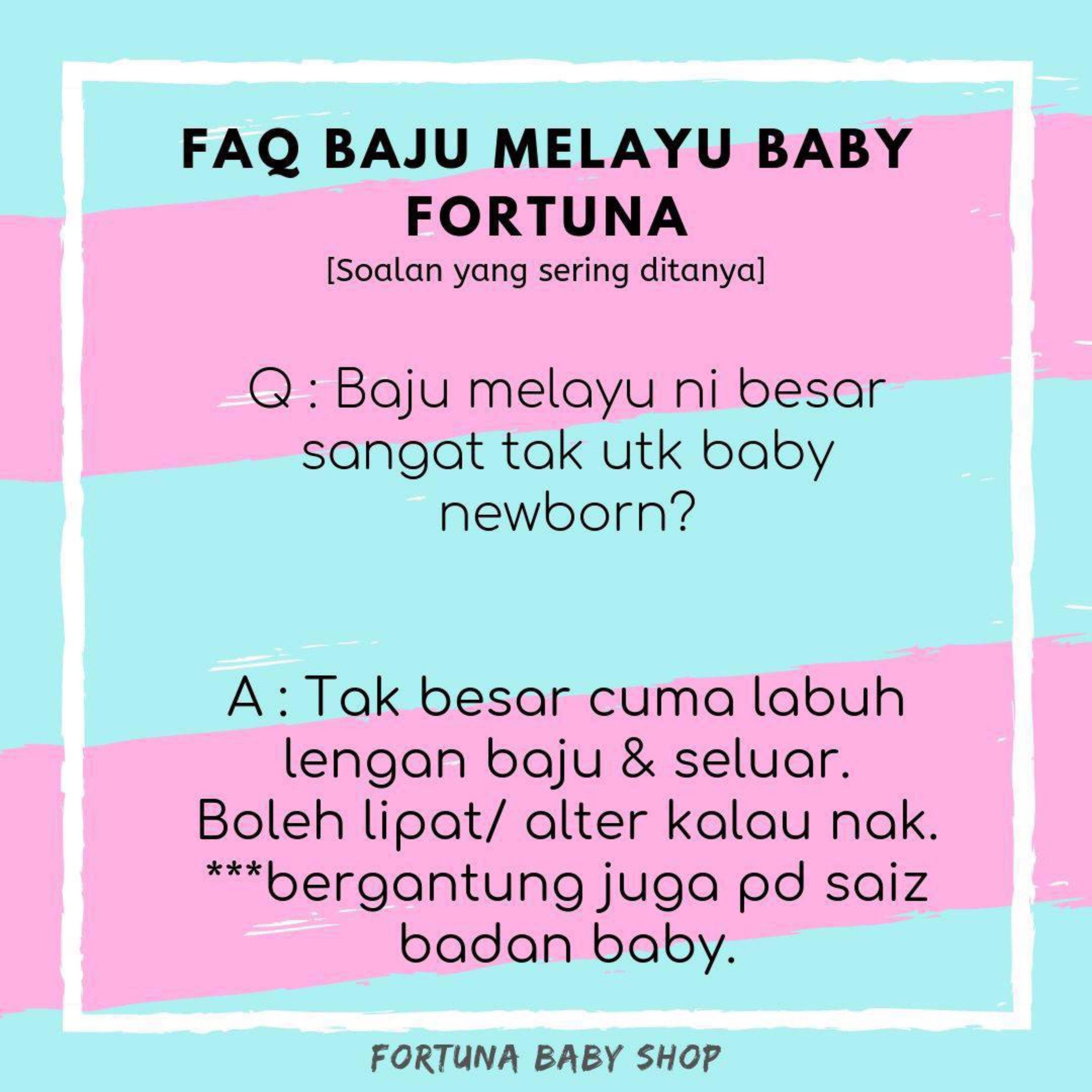 💜[0-12M] BAJU MELAYU BABY Lycra Sejuk & Selesa (Free Size, Fit newborn ...