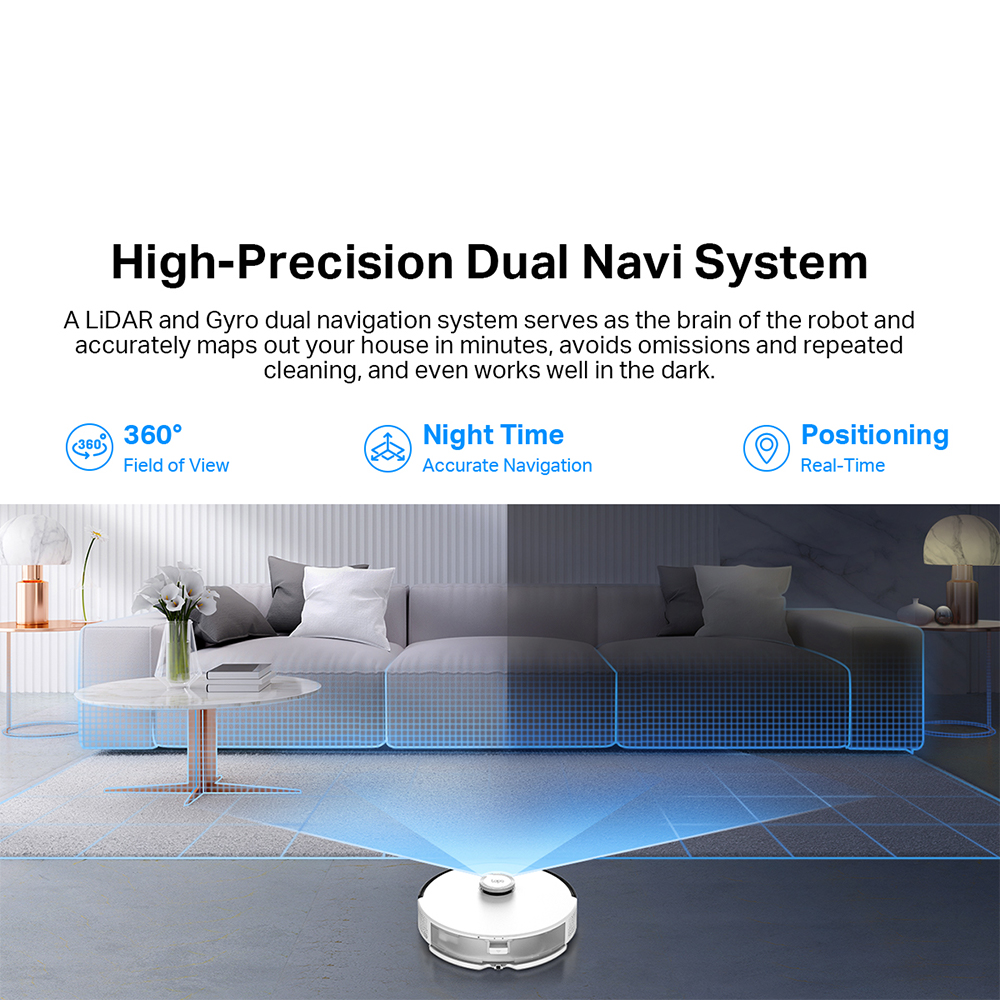 TP-Link Tapo RV30C Mop Plus & RV30C Mop Robot Vacuum & Mop Combo LiDAR ...