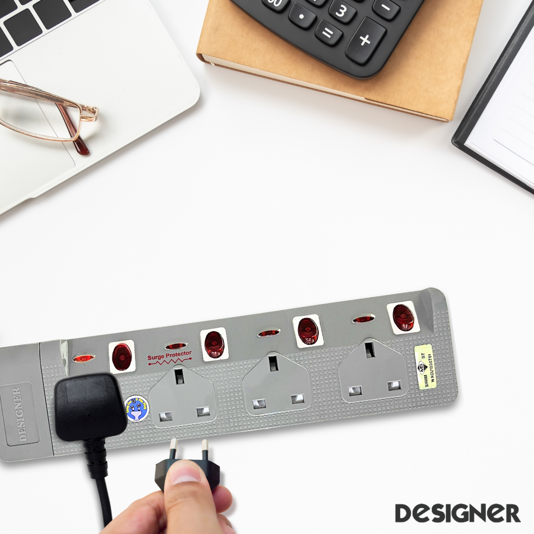 DESIGNER/DISS N DATT/COSGO Extension Plug Trailing Socket Extension (2M ...