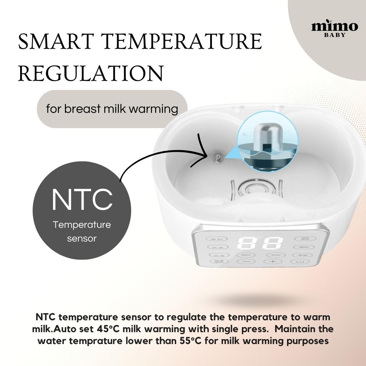 Mimo baby 6 in 1 Smart LED Touch Screen Multifunctional Milk Warmer ...