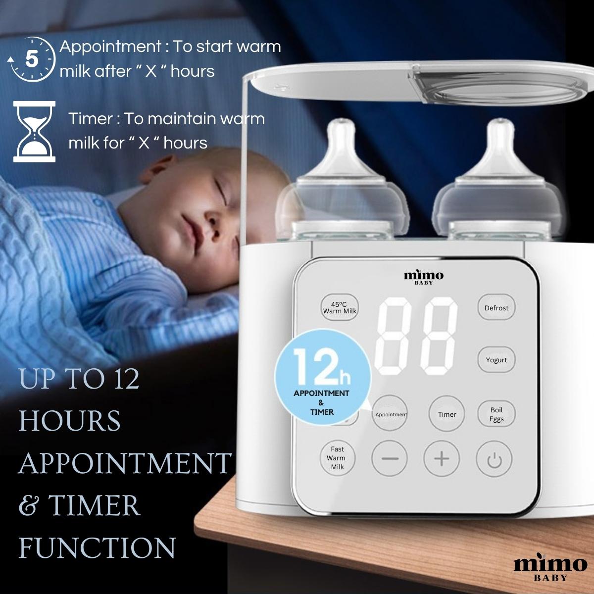 Mimo baby 6 in 1 Smart LED Touch Screen Multifunctional Milk Warmer ...