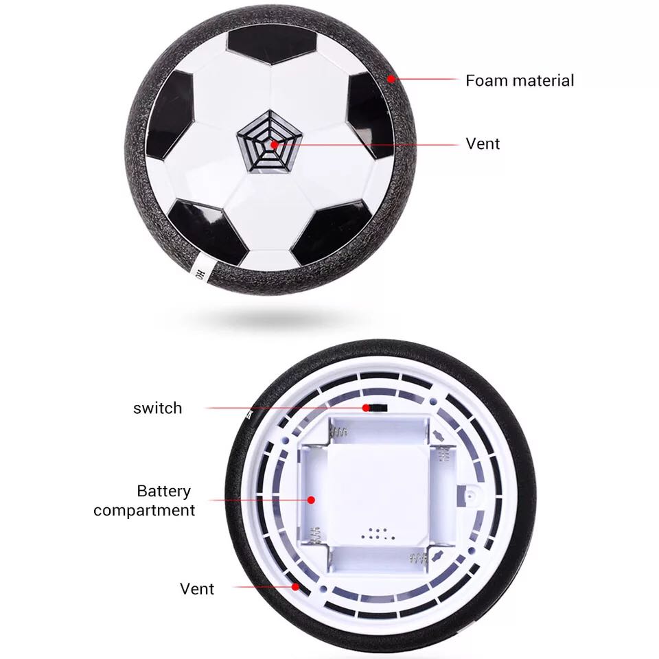 Air Football Toys With Music Hover Soccer Ball Funny Light Indoor ...