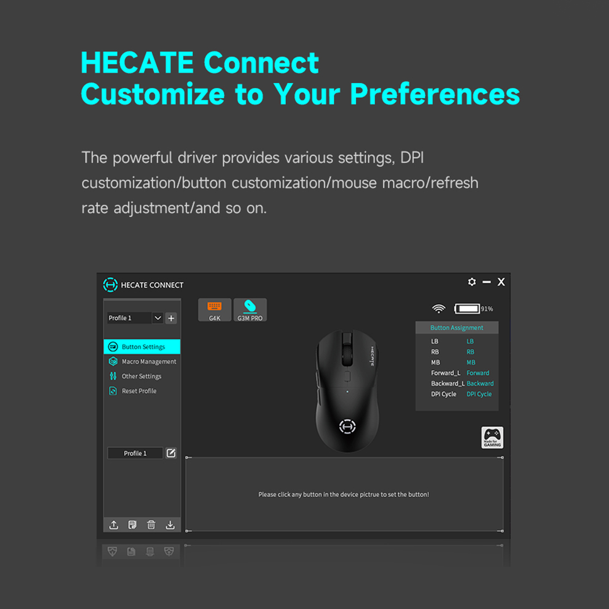 Edifier Hecate G3M Pro Gaming Mice - 2.4GHz Wireless | Bluetooth ...
