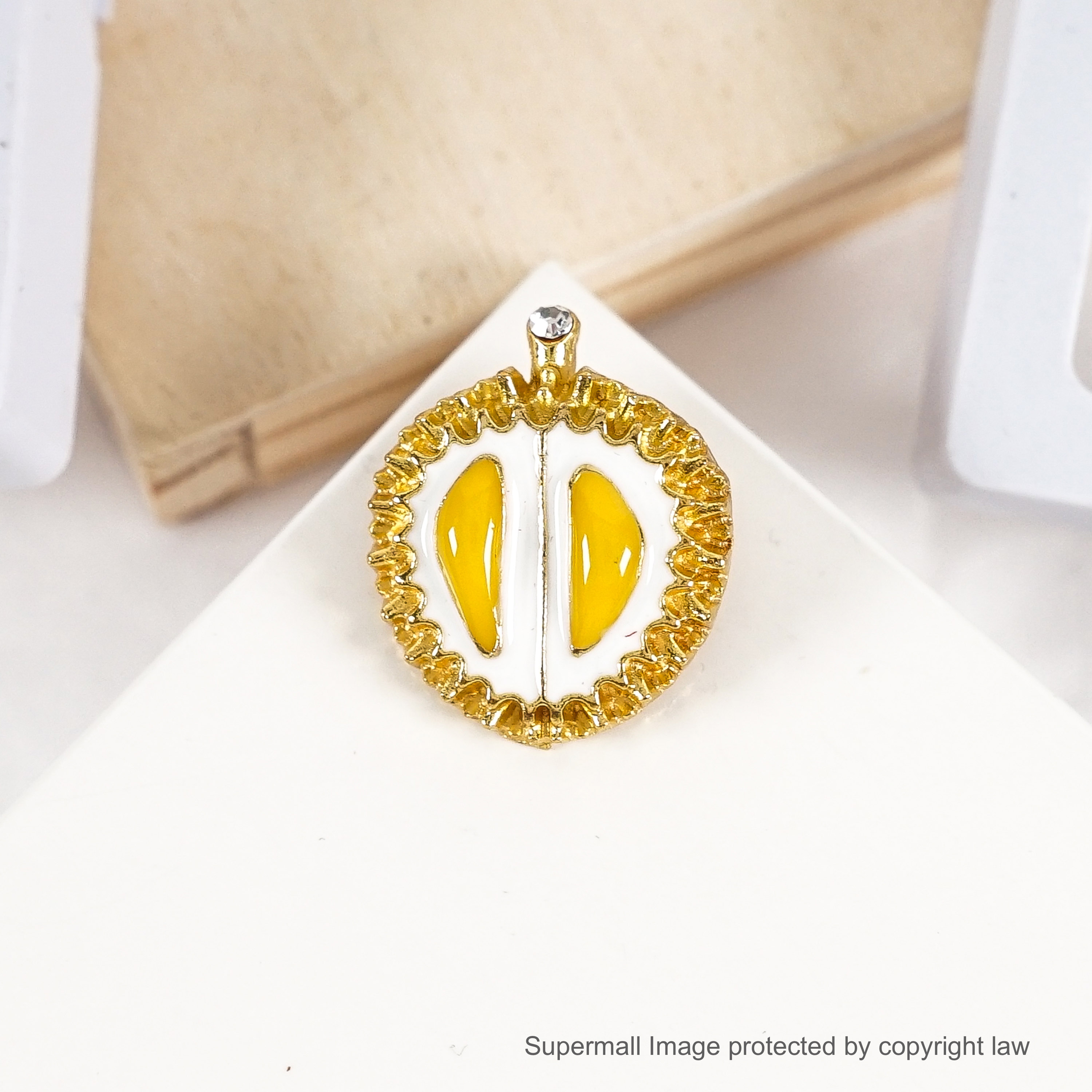Kerongsang Bahu Mini Design Durian Brooch Bahu Kiri Kanan Pin Tudung ...