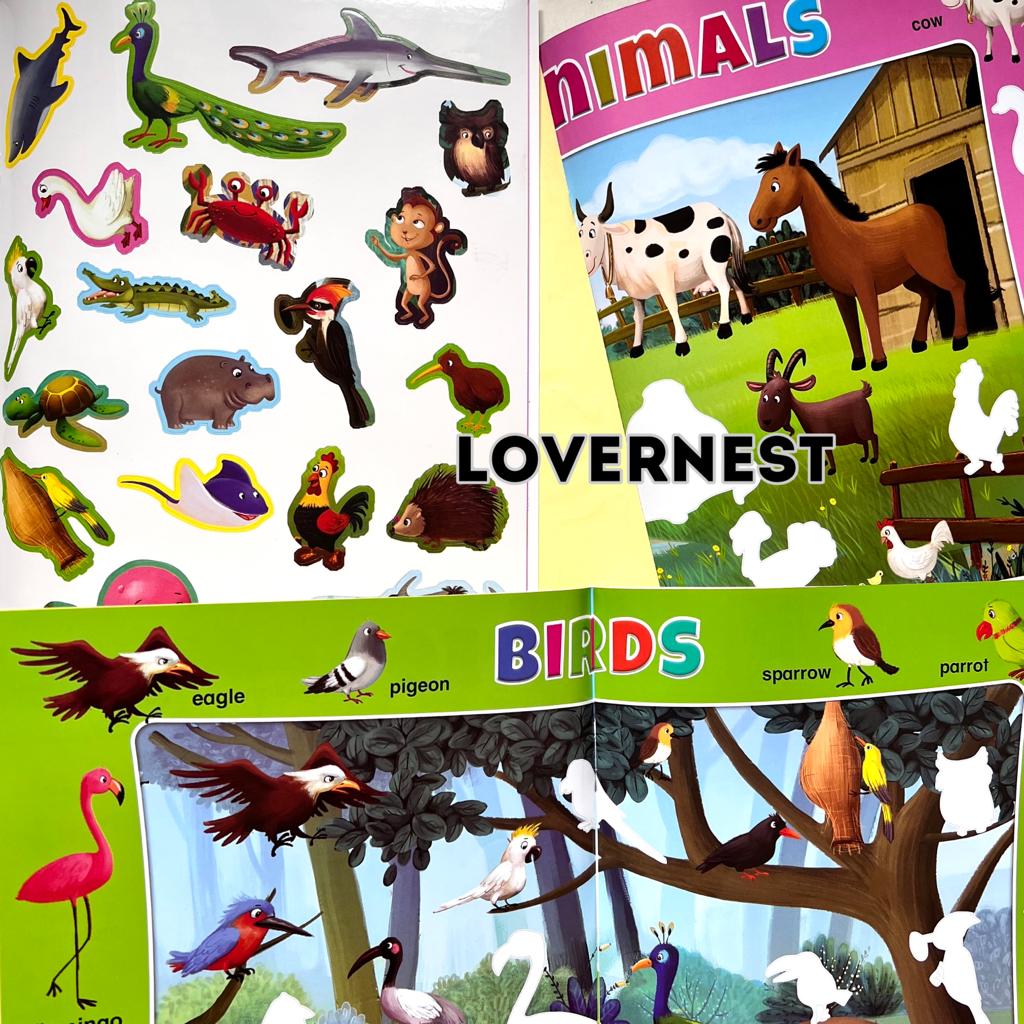 Sticker Book for Little Hands - Kindergarten Children Motor Skills ...