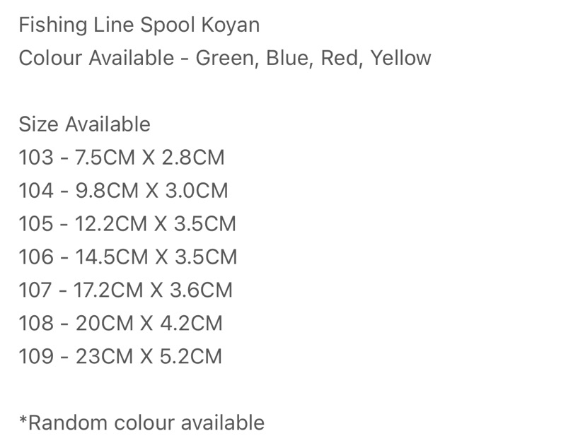 Koyan Pancing Plastic / Fishing Line Spool | Shopee Malaysia
