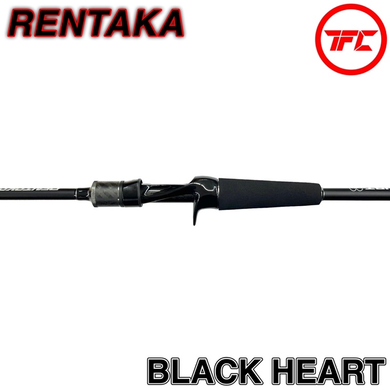 RENTAKA BLACK HEART 🖤 Baitcast & Spinning Rod BC Baitcasting BlackHeart ...