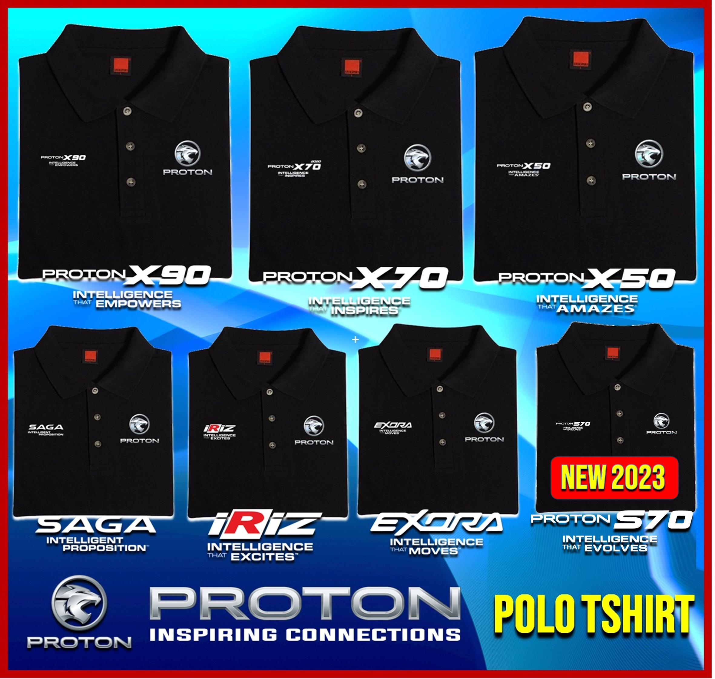 PROTON POLO TSHIRT | New S70 | New X90 | X70 | X50 | SAGA | EXORA ...