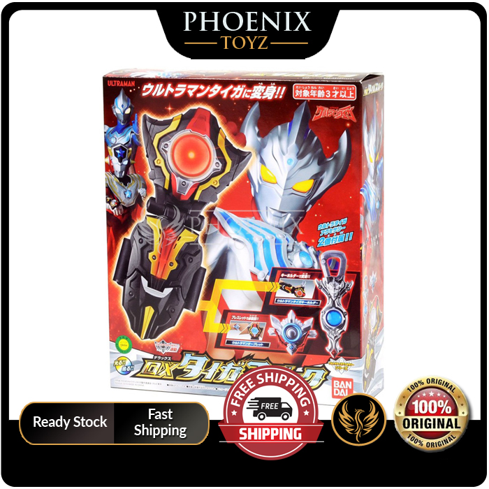 FREE SHIPPING [PhoenixToyz] Minor Box Wear 100% ORIGINAL Bandai Ultraman Taiga DX Spark (New ...
