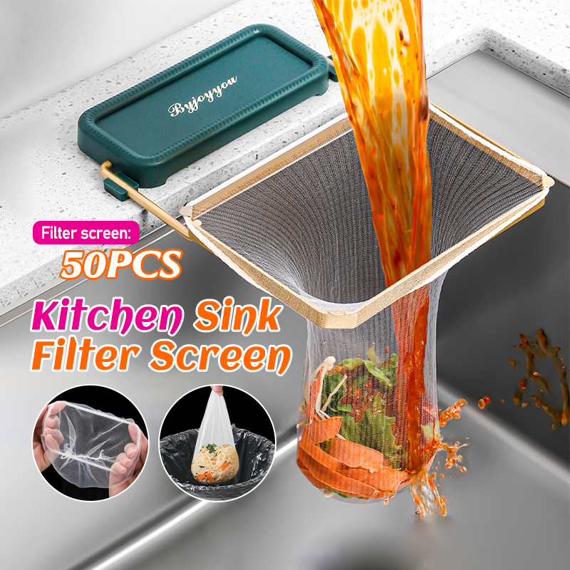 Kitchen Food Waste Sink Strainer Drain Filter Disposable mesh Sink Net ...