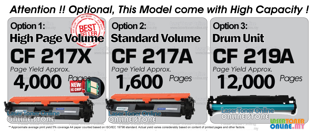 CF217A H*17A CF217X Compatible Toner Cartridge H* LaserJet Pro M102 ...