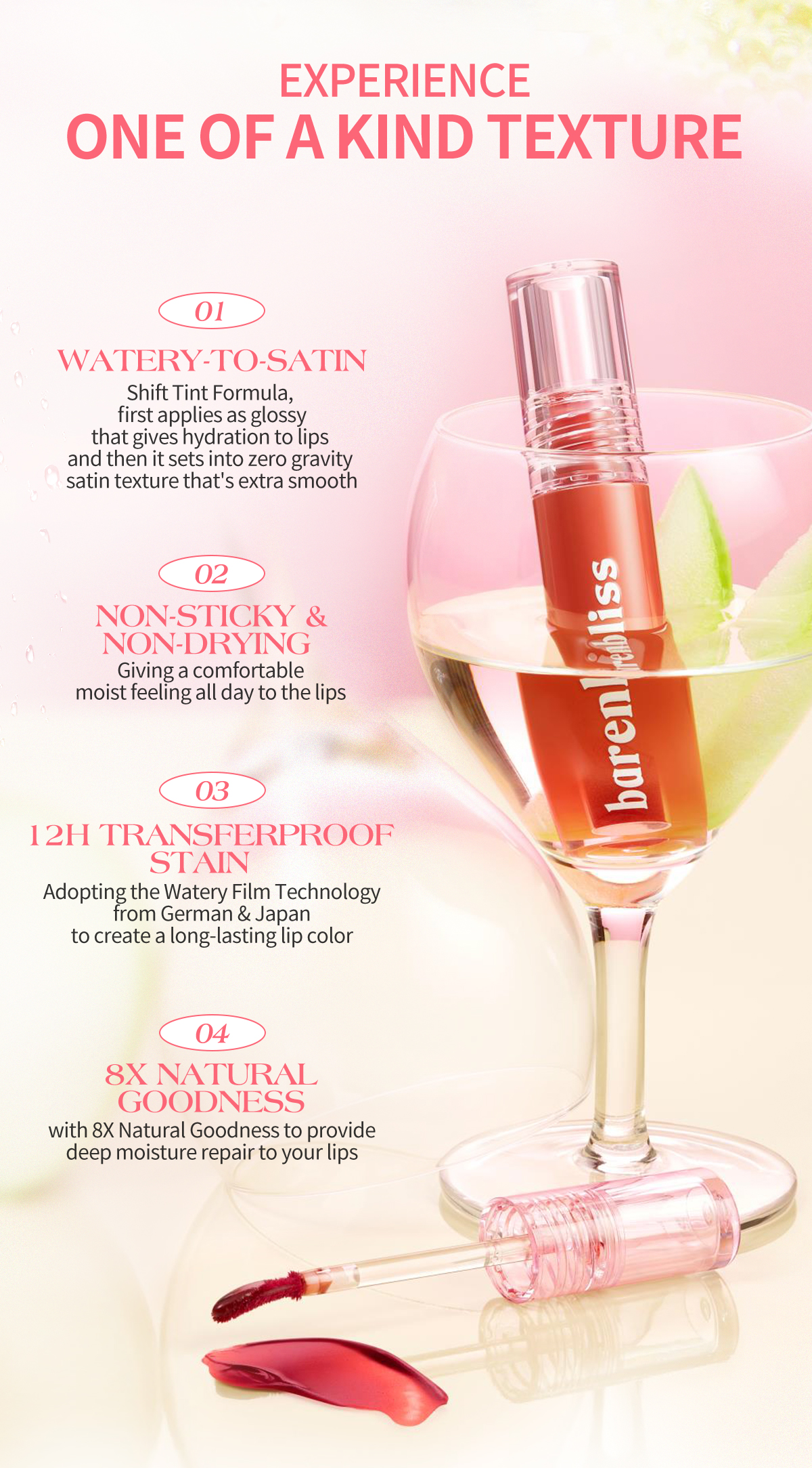 BNB Barenbliss Apple Makes Adorable Lip Mousse Tint (2.8g) Apple Mouse ...