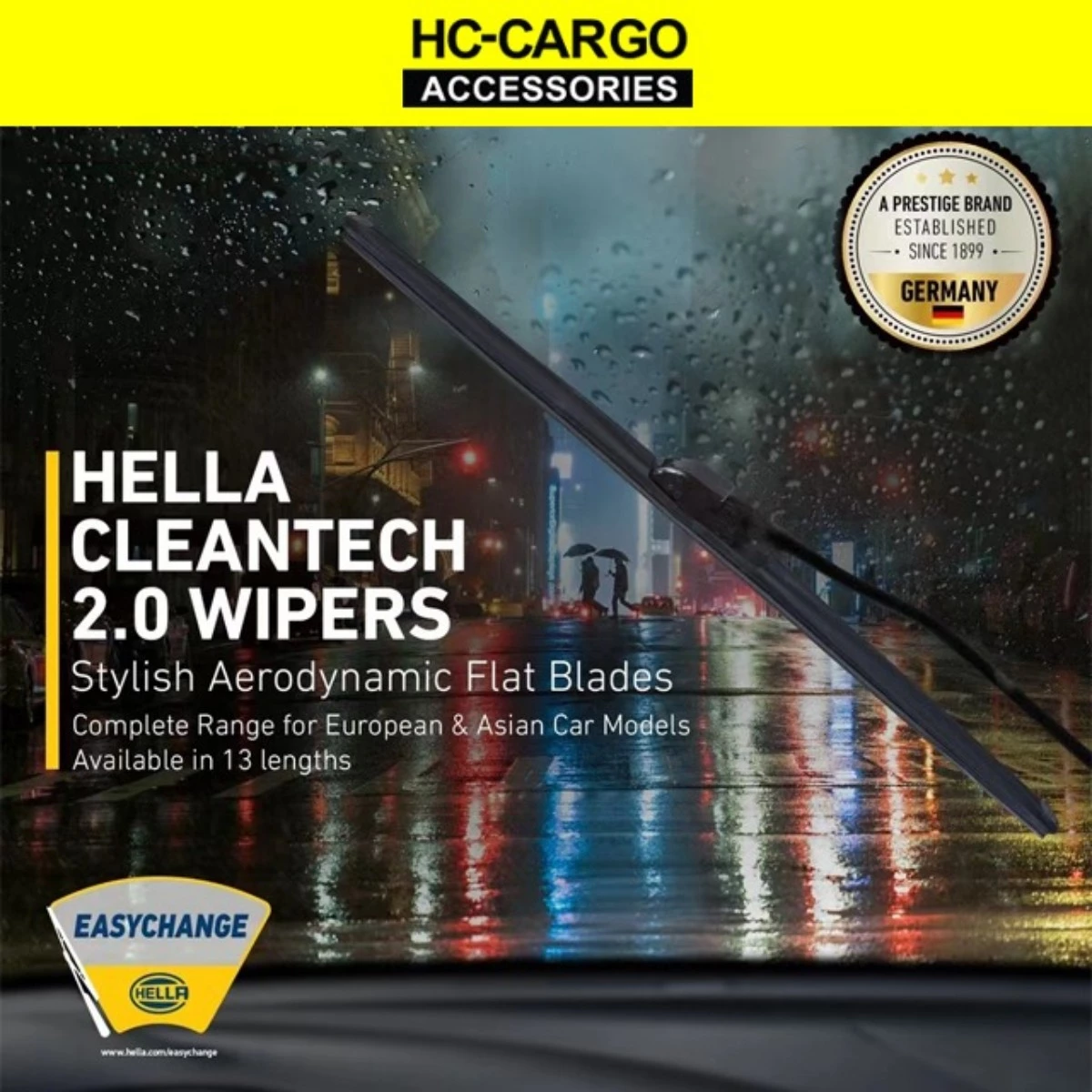 Proton X70 / X50 Hella Cleantech 2.0 Multiadapter Wiper Blades With ...