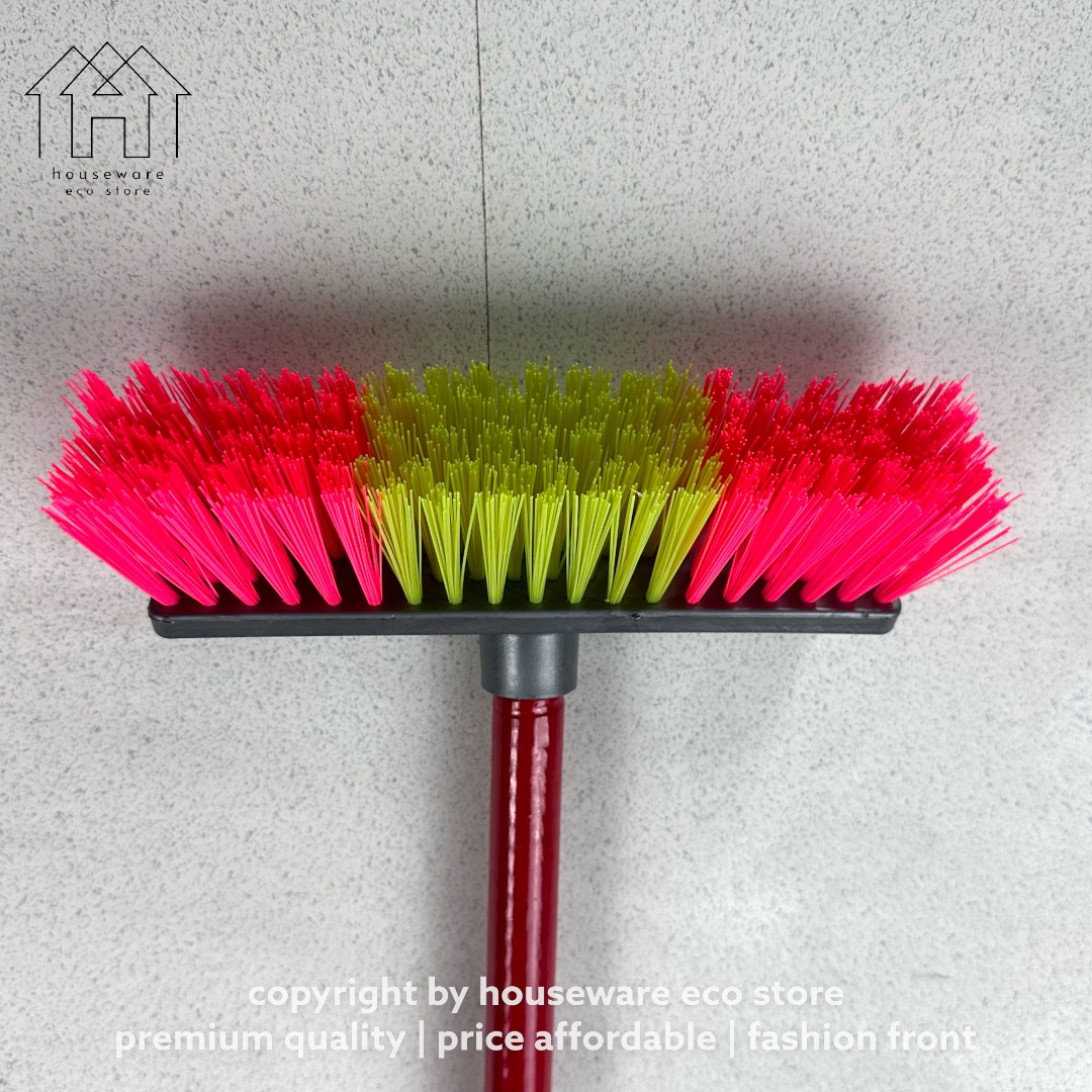 22cm Hard Nylon Broom With Handle / Penyapu Longkang / Plastic Brooms ...
