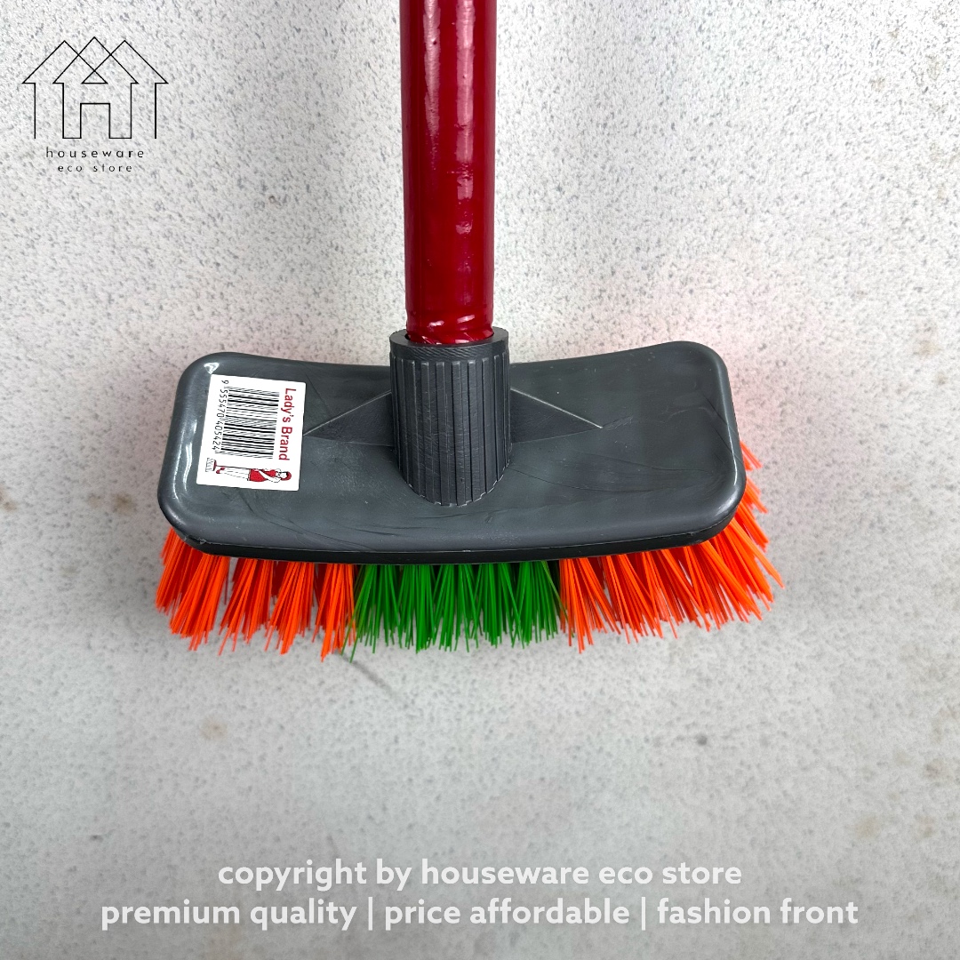 14.5cm Hard Nylon Broom With Handle / Penyapu Longkang / Plastic Brooms ...