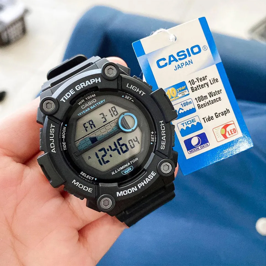 Casio Tide Graph Men Watch WS-1300H | Shopee Malaysia
