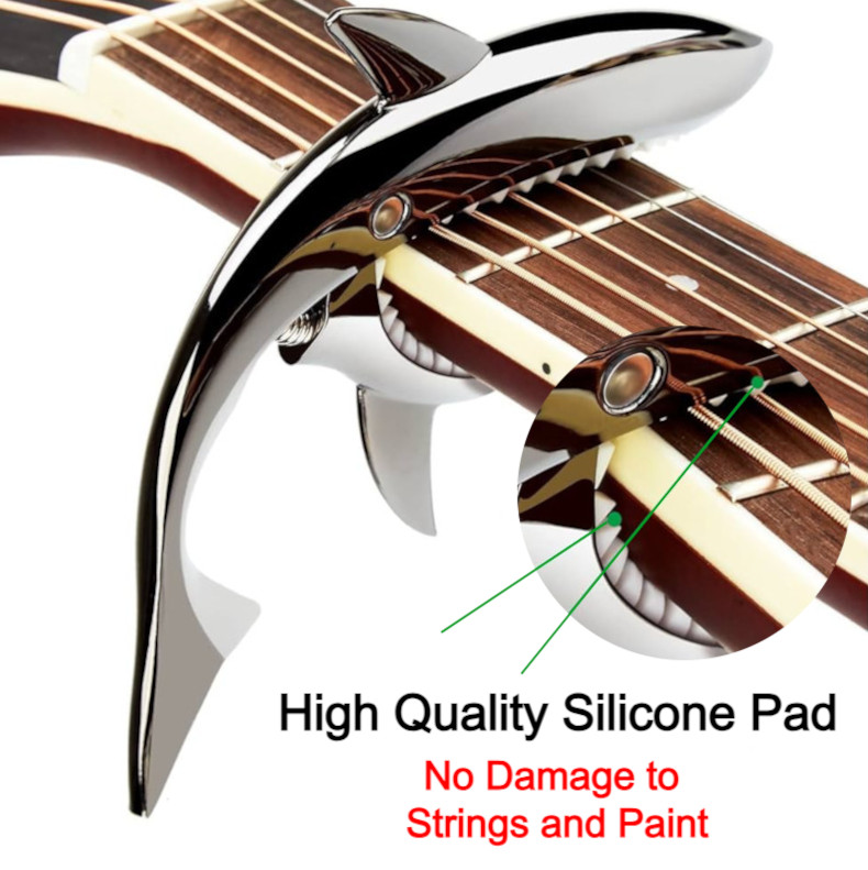 Guitar Capo Shark Design for Acoustic Guitar Electric Bass | Gitar Capo ...
