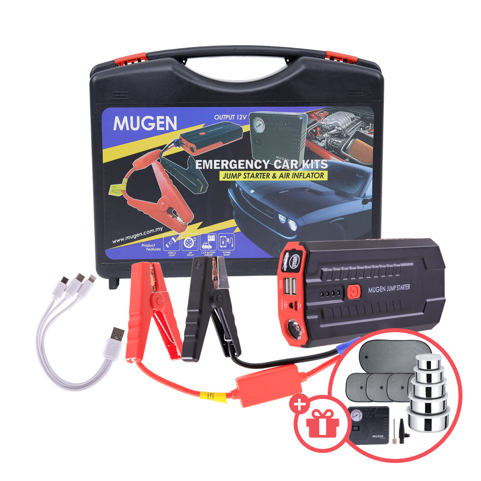 Mugen Car Jump Starter Pro V4 Car Power Bank 26800Mah with Tyre Pump ...