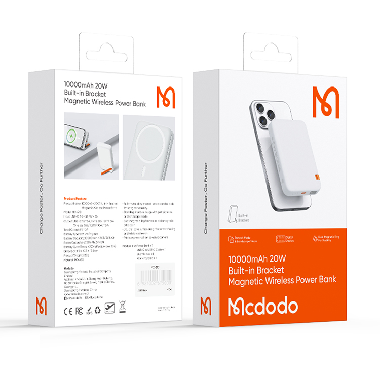 【1Yr Warranty】 MCDODO 20W Magnetic Wireless Charging 10000mAh 1C Power ...