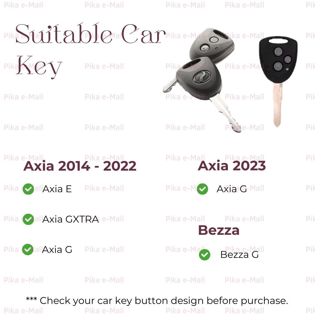 Premium Leather Perodua Bezza Axia 2023 G Key Cover Axia 2014 G E Gxtra ...