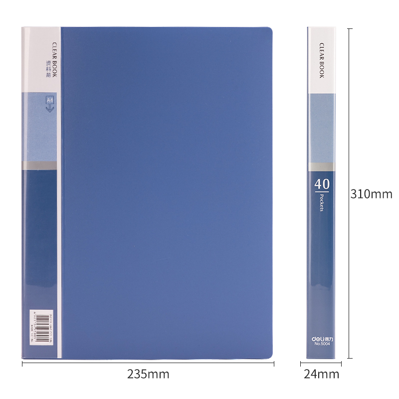 Deli Display Book/Map Clear Holder/Document Keeper A4 20/30/40/60/80/100 Checkered 5002 | Shopee ...