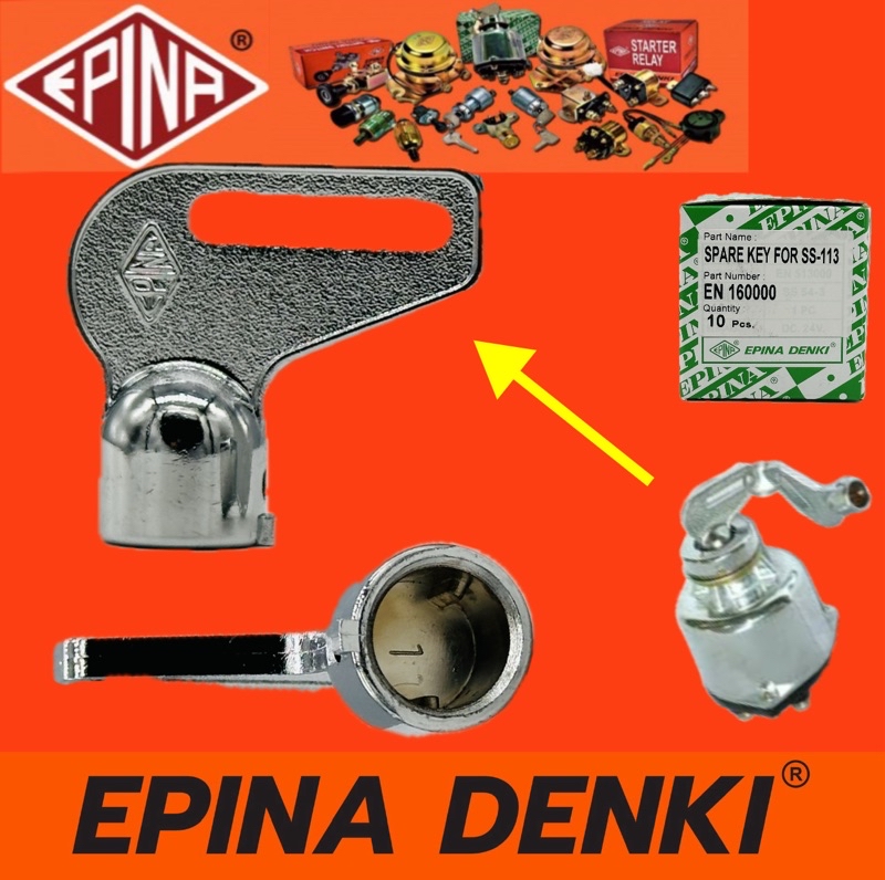 EN513030 BRAND EPINA DENKI KEY SWITCH SS-113 FOR USE ON: UNIVERSAL ...
