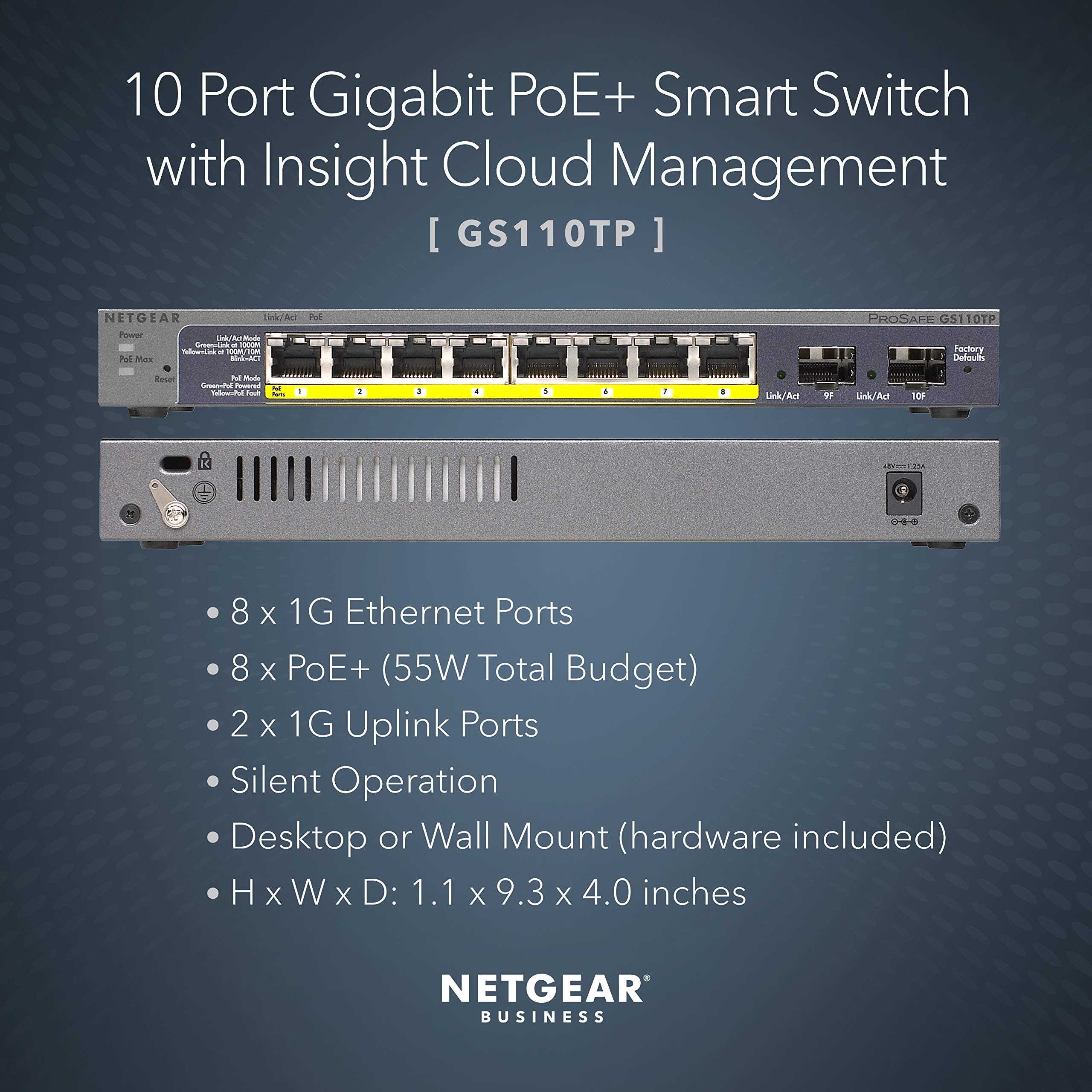 Netgear GS305EP / GS308EP / GS316EP / GS110TP Managed POE Switches ...