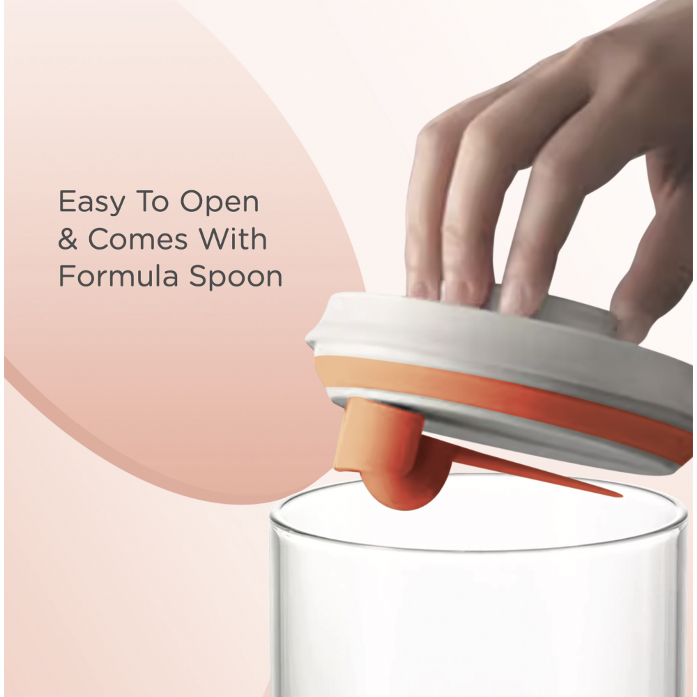 Autumnz One-Push Airtight Food Storage Container - Clear / Tinted Brown ...