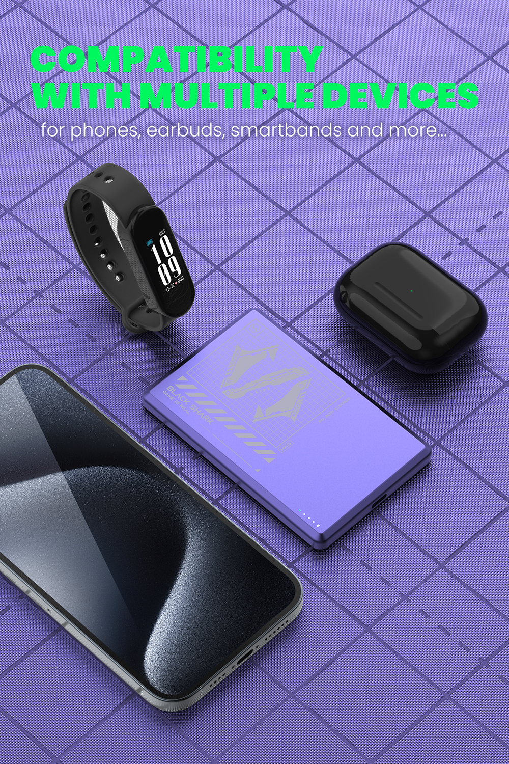 Black Shark Blade Magnetic Power Bank (5000mAh) | Shopee Malaysia