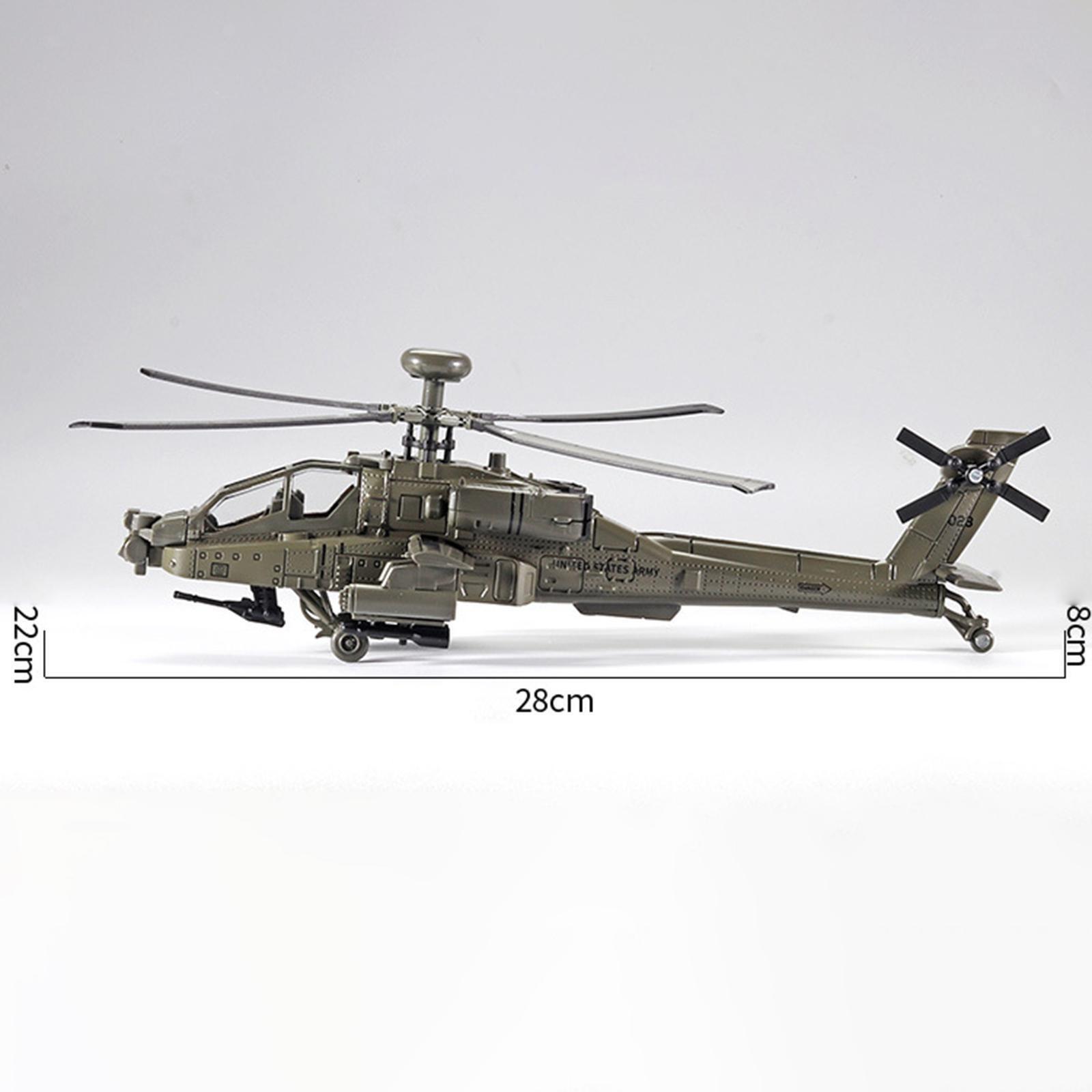 1:64 Black Hawk UH-60/Apache AH-64 Military Army Fighter Aircraft ...