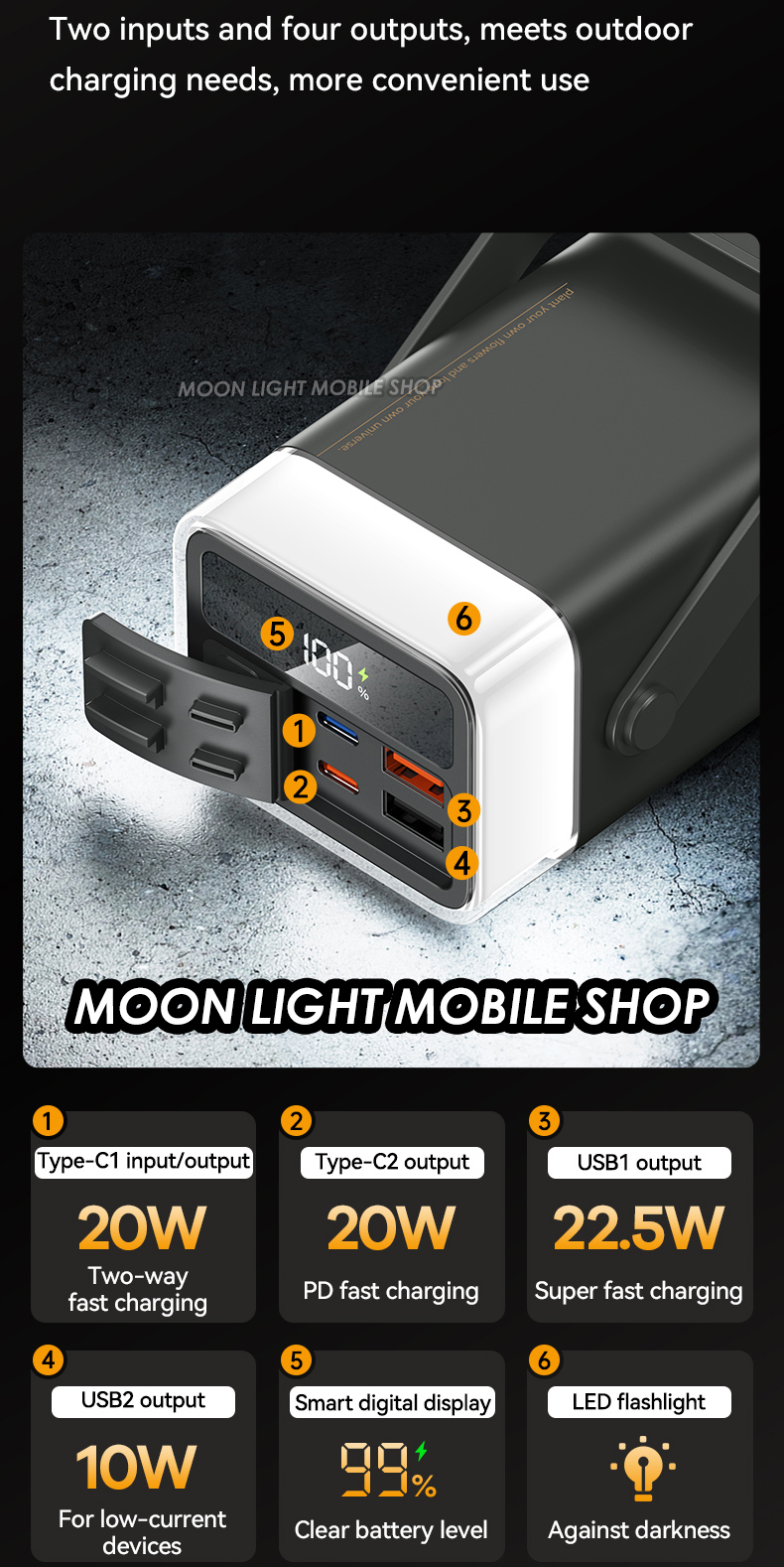 𝟰𝟬𝟬𝟬𝟬𝗺𝗔𝗵 !! Remax Original Power Bank Fast Charging 40000mAh RPP596 40k ...