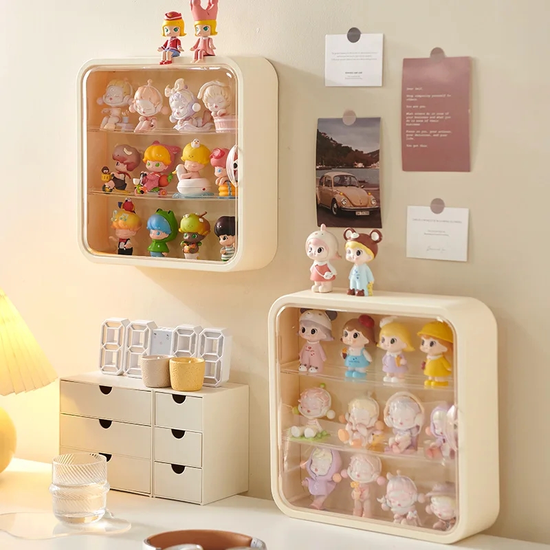 Wall Mounted Popmart Graphic Display Cabinet Blind Box Display Rack Toy ...