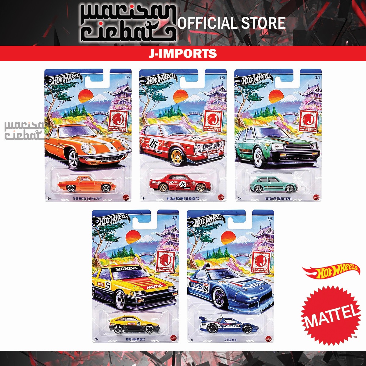 Hot Wheels J-Imports 2024 | Shopee Malaysia