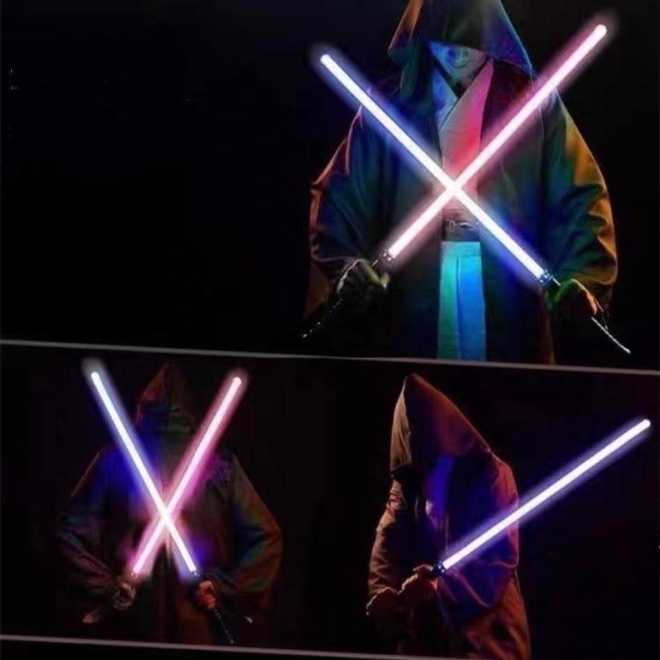 2in1 Lightsaber Props Space Weapon Kids Toys Sword LED Light & Sound ...