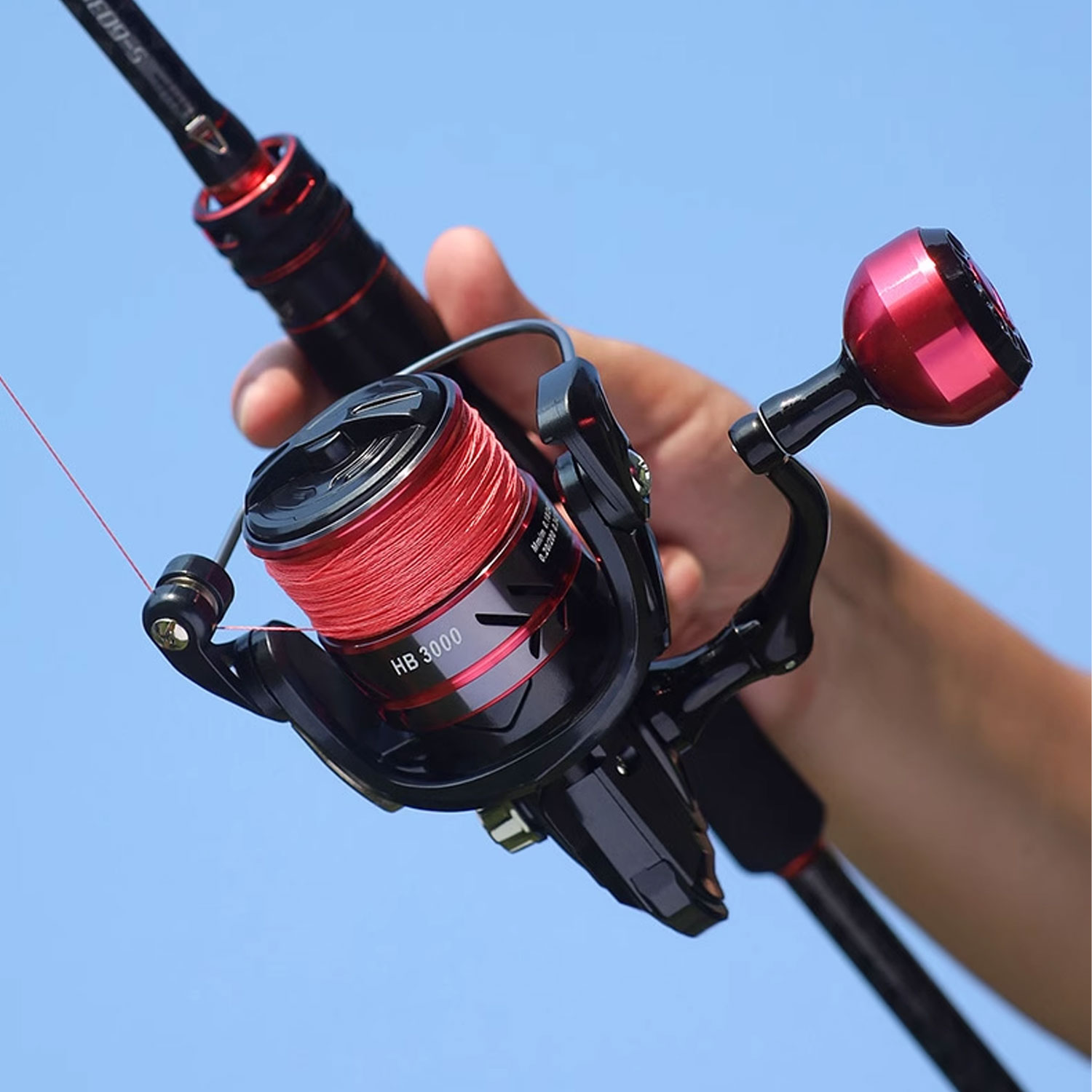 【MR.T】 Long Cast Spinning Reel murah HB500-7000 5.2:1 Stainless Steel ...