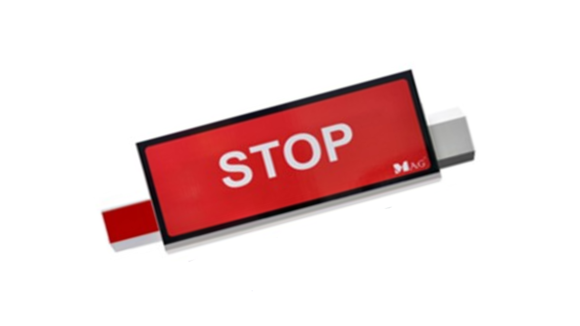 MAG Stop Signboard PPC Board and Waterproof Sticker for Barrier Gate ...