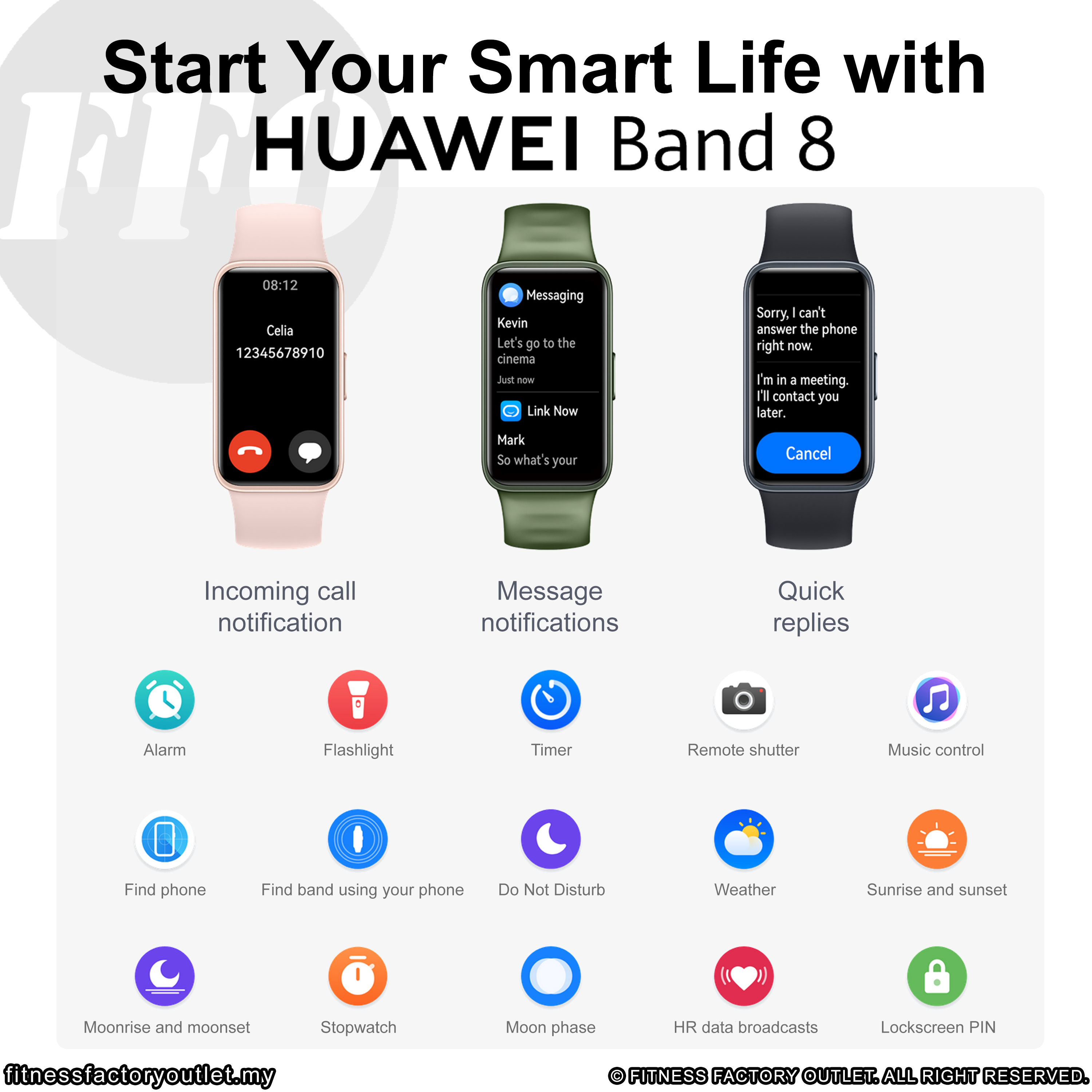 HUAWEI Band 8 | 7 | 6 Smartwatch Health and Fitness Tracker Stress ...