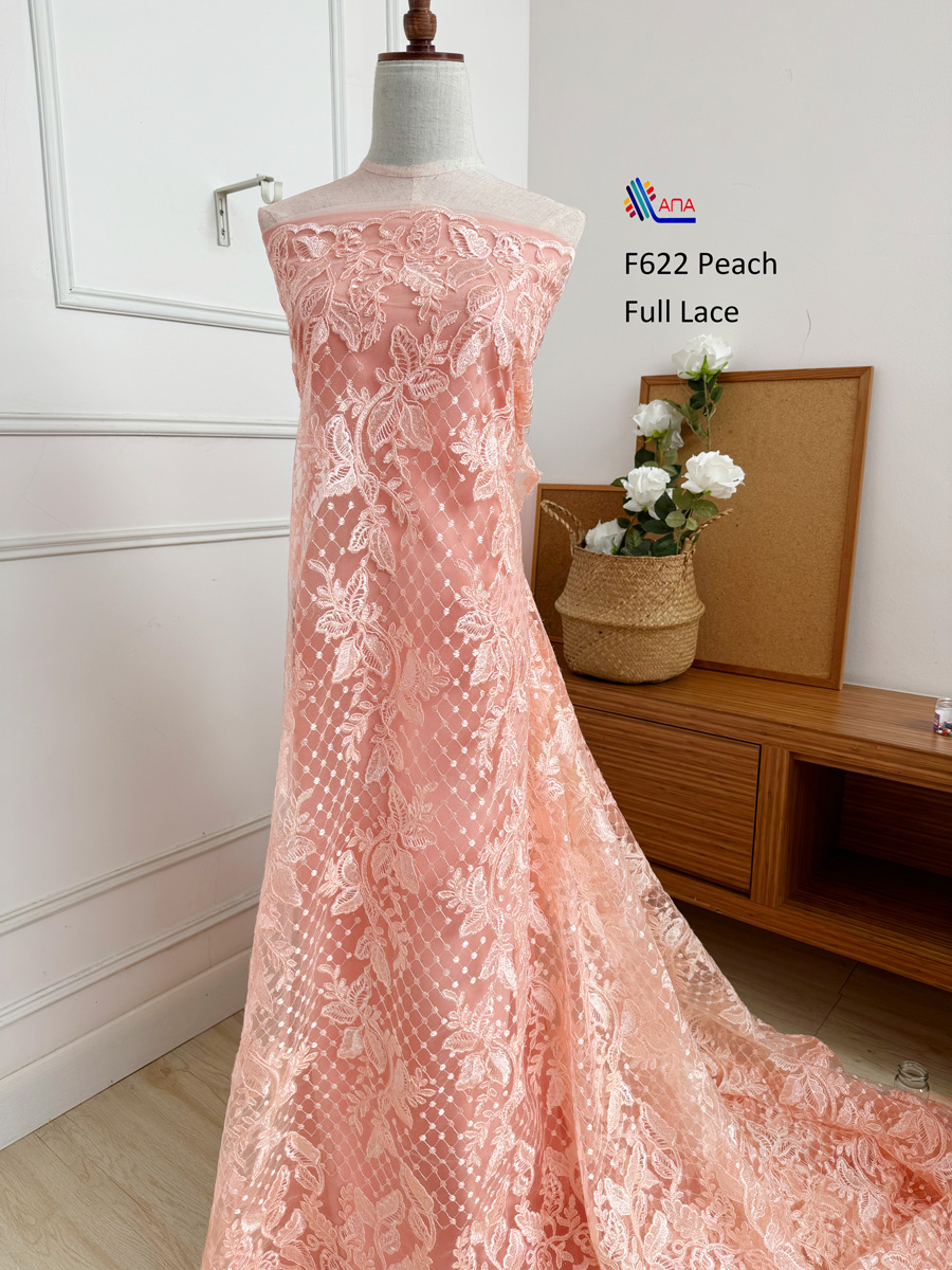 【FREE Kain Pasang】Full Lace Luxury Embroidered French Fabric 3D Bridal ...