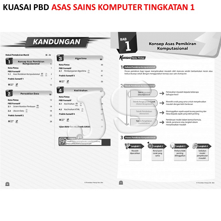 KUASAI PBD ASAS SAINS KOMPUTER TINGKATAN 1 2 3 & PBD PLUS ASAS SAINS ...